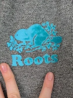 Roots | Bottoms | Womens Roots Capris Gray Sweatpants With Blue Logo ...